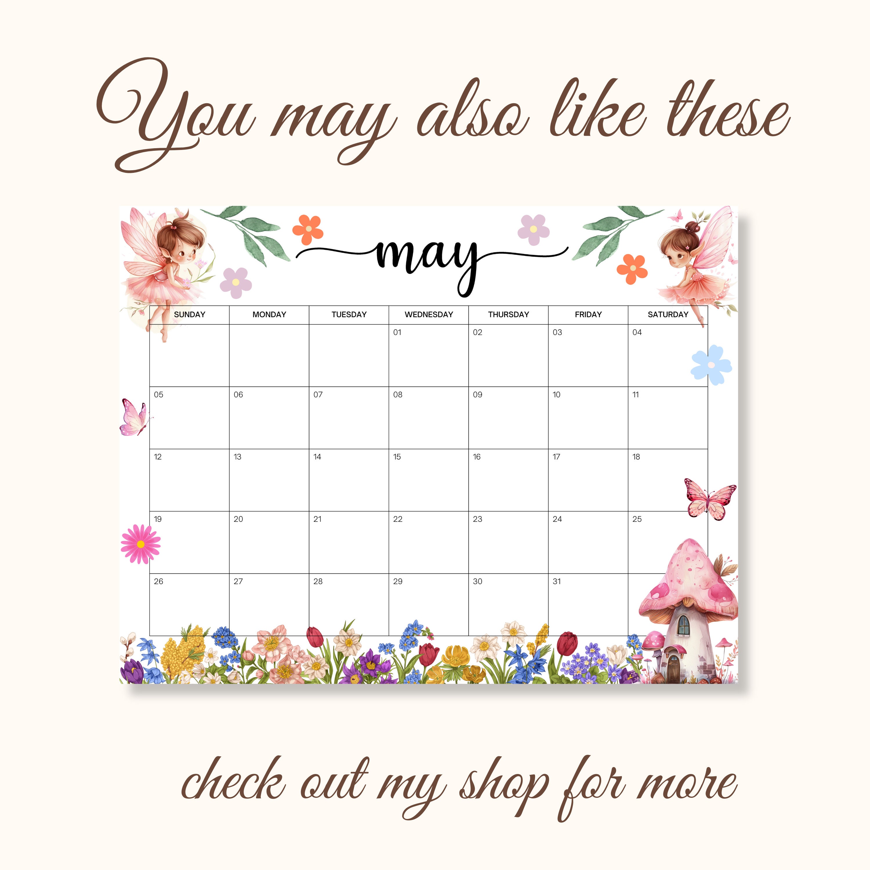 May 2024 Calendar Printable Kids 2024 Calendar Class Homeschool May ...