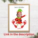 Elf Footprint Craft Photo Keepsake Editable Name First Christmas New ...