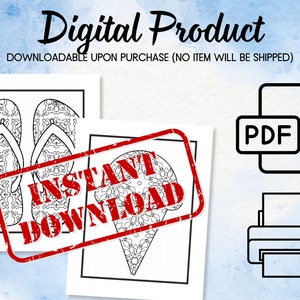 Printable Beach Mandala Coloring Pages 25 Bundle for Teens and Adults ...