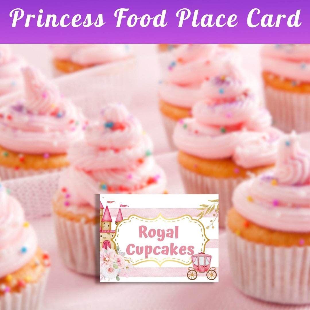 Editable Princess Food Labels Princess Food Card Princess Food Tent ...