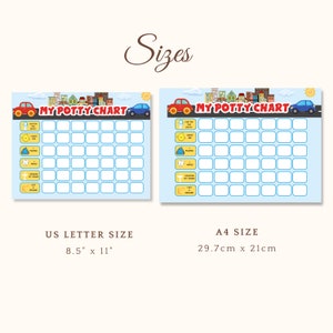 Cars Potty Chart for Boy Toilet Training Chart Kids Potty Chart ...