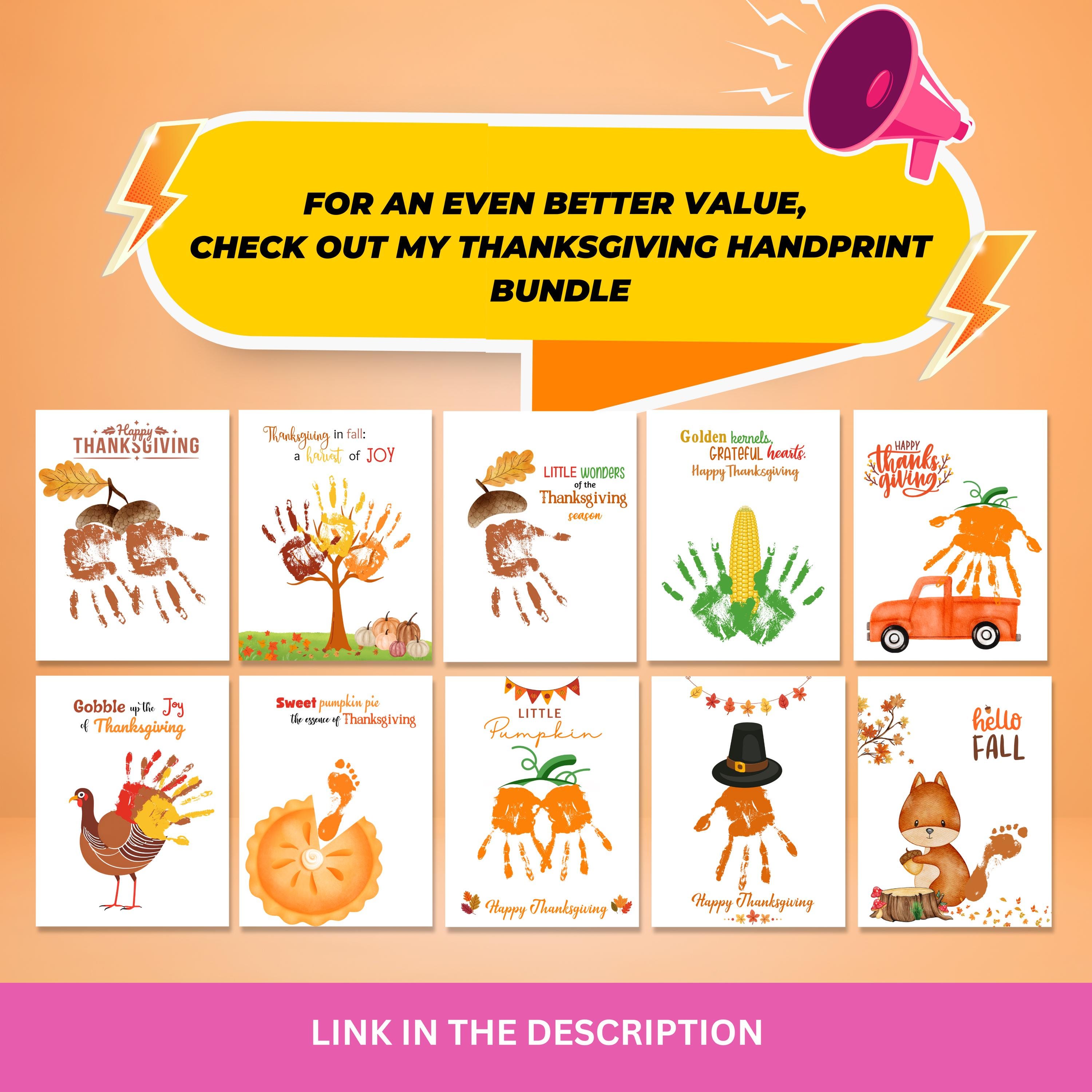 Thanksgiving Handprint Craft Turkey Preschool Toddler Fall Handprint ...