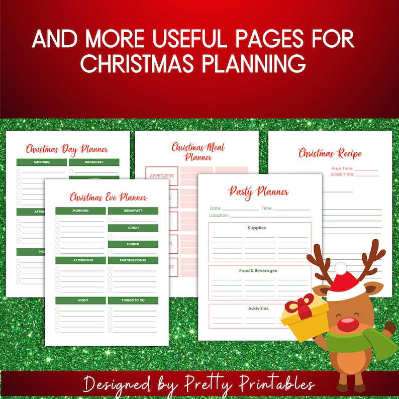 New Christmas Planner Printable Holiday Planner Advent - Etsy