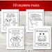 Printable Valentines Day Coloring Pages for Kids Bundle Coloring ...