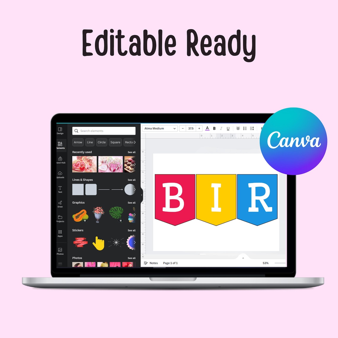 Birthday Bulletin Board Printable Rainbow Balloons Color Class Birthday ...