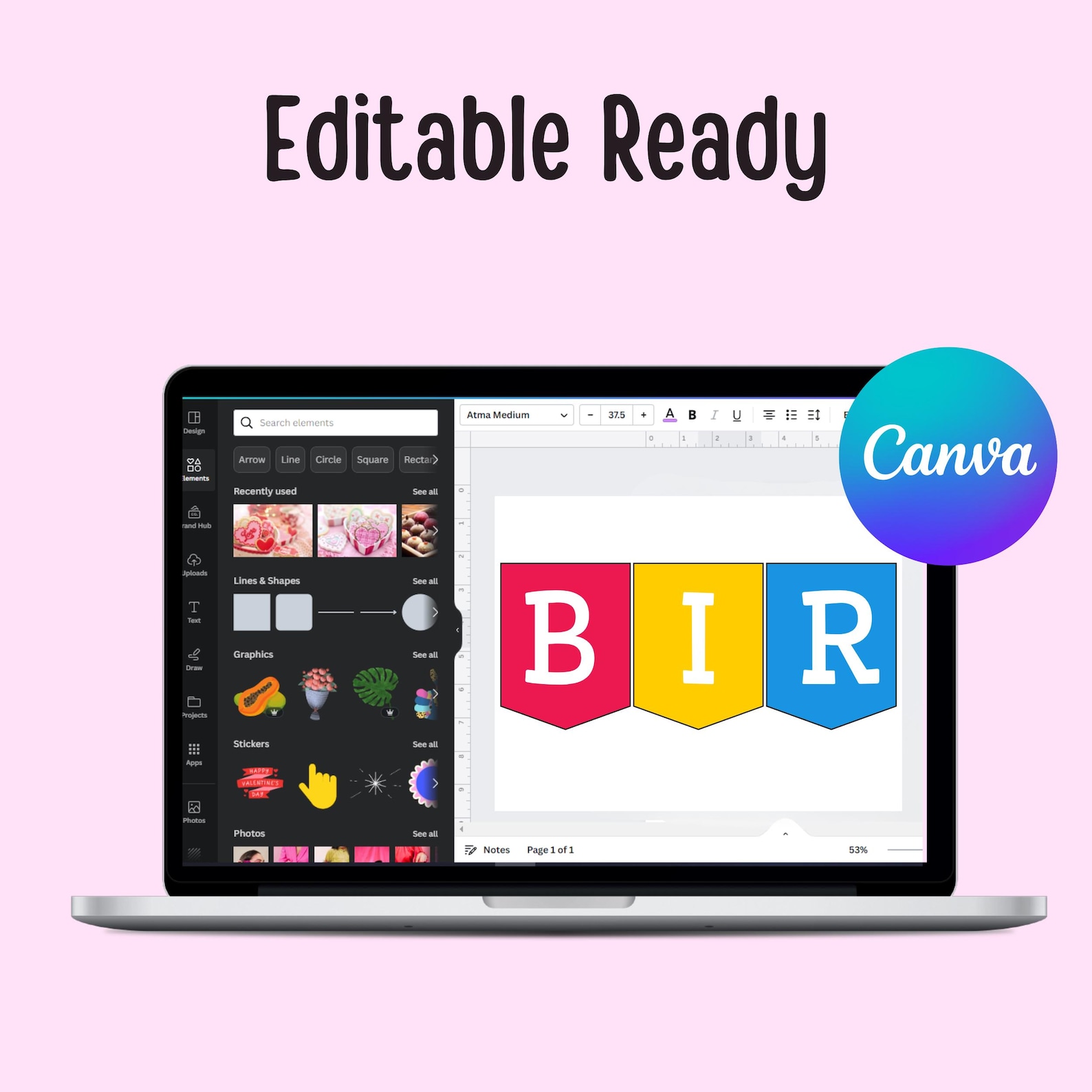 Birthday Bulletin Board Printable Rainbow Balloons Color Class Birthday ...