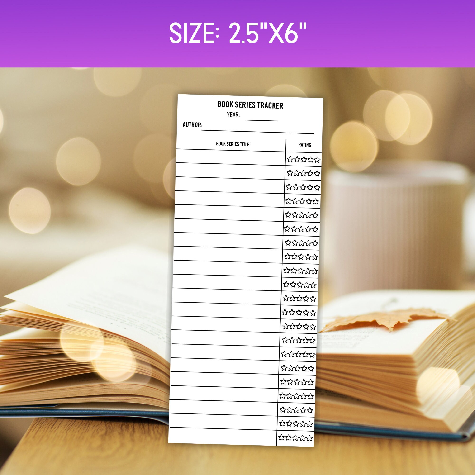 Reading List Bookmark Printable Reading Bookmark Book Reading List ...