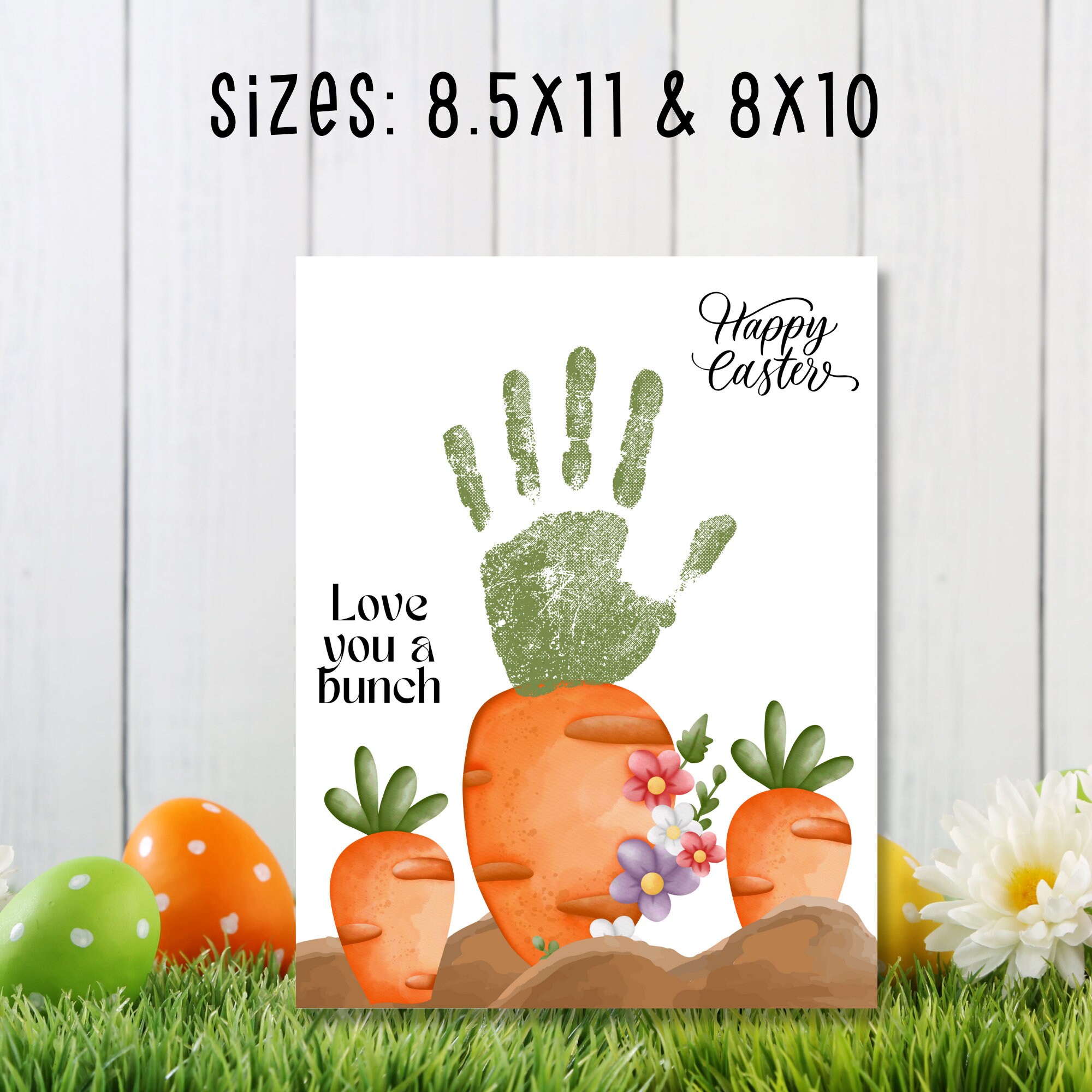 Easter Handprint Craft Art Printable Easter DIY Craft for Kids Baby ...