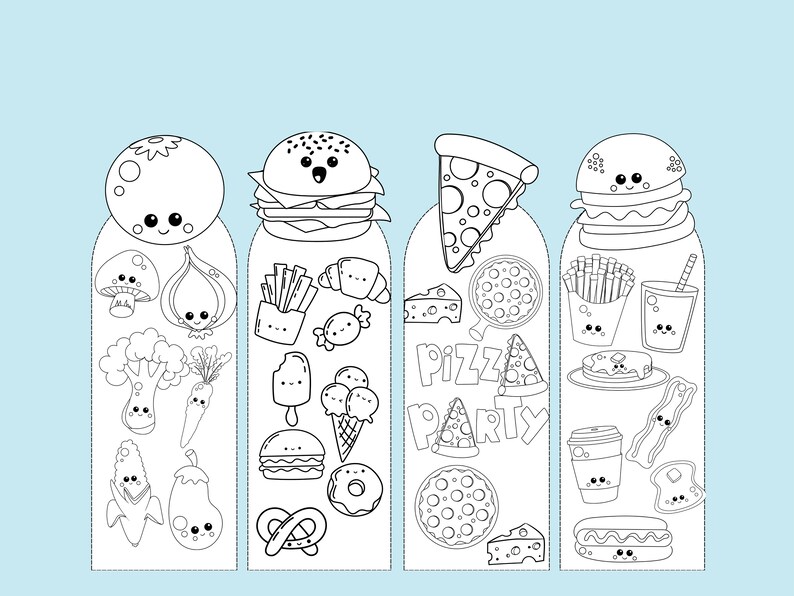 Coloring Bookmarks for Kids 22 Bookmarks Bundle Printable Classroom ...