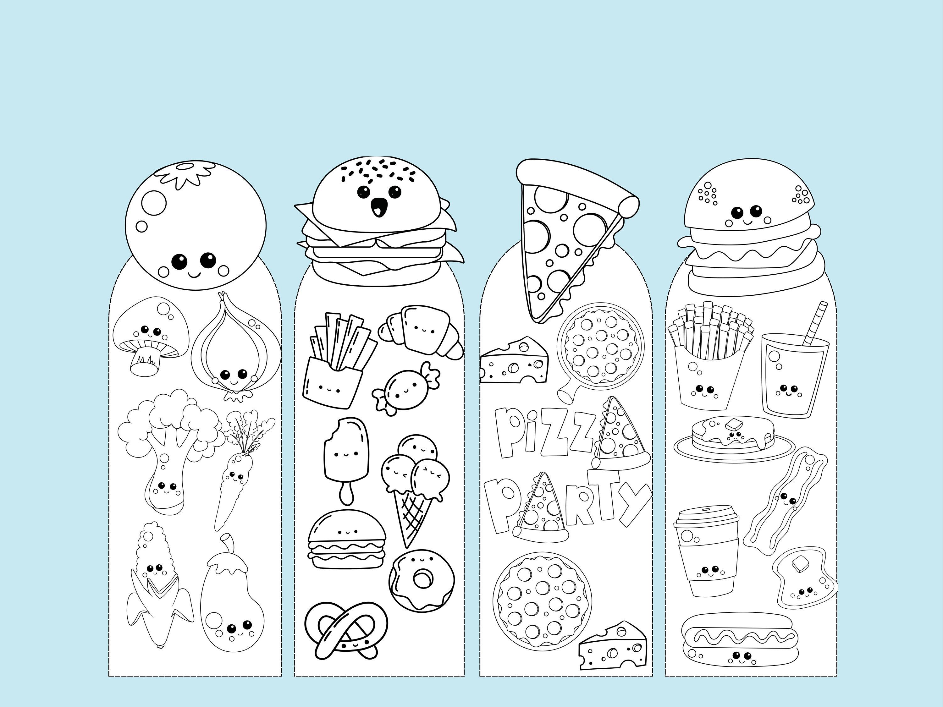 Coloring Bookmarks for Kids 22 Bookmarks Bundle Printable Classroom ...