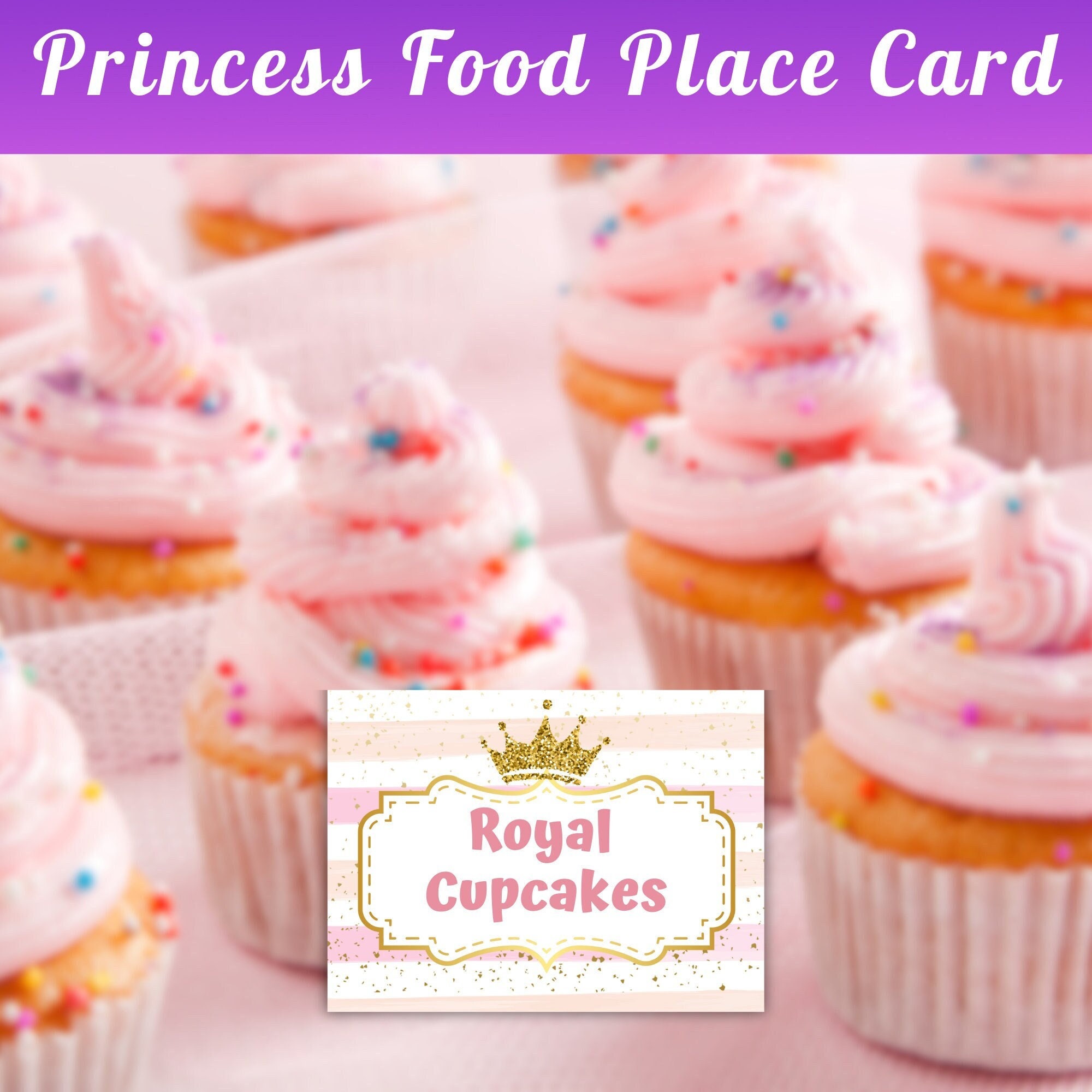 Editable Princess Food Labels Princess Food Card Princess Food Tent ...