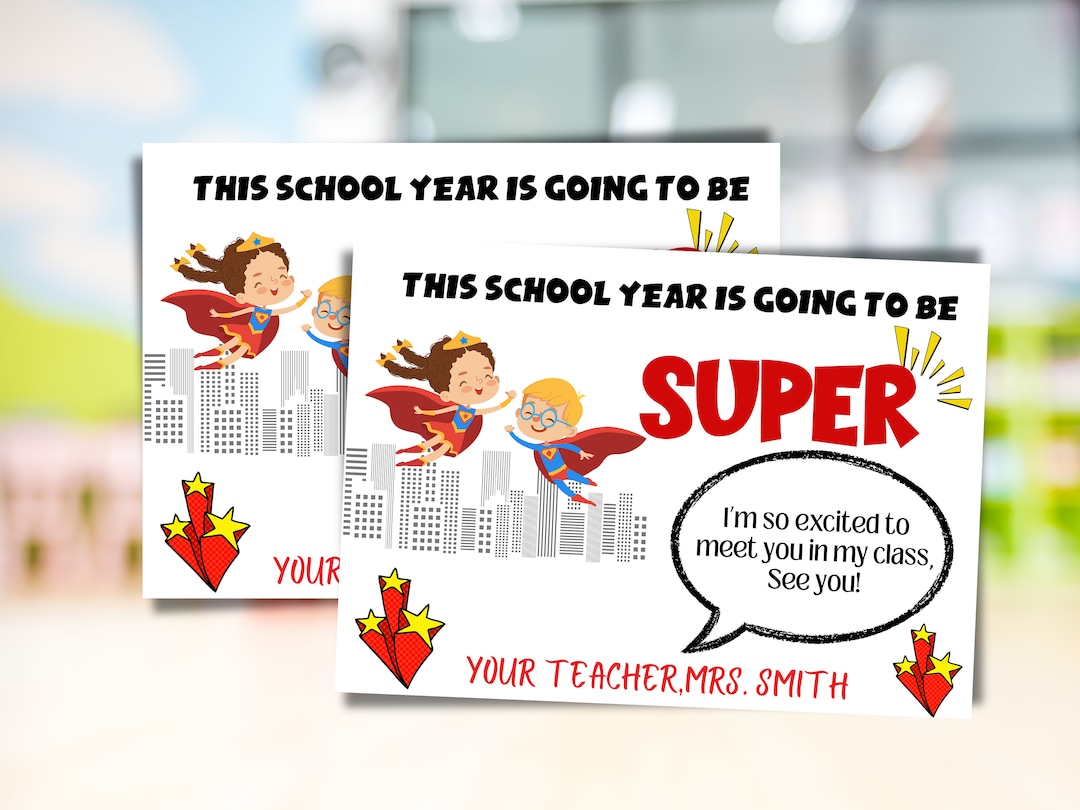 Editable Teacher Welcome Back to School for Students - Etsy