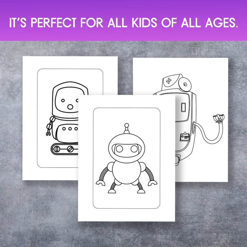 Robot Coloring Pages Robot Activity Book Kids Worksheets Printable ...
