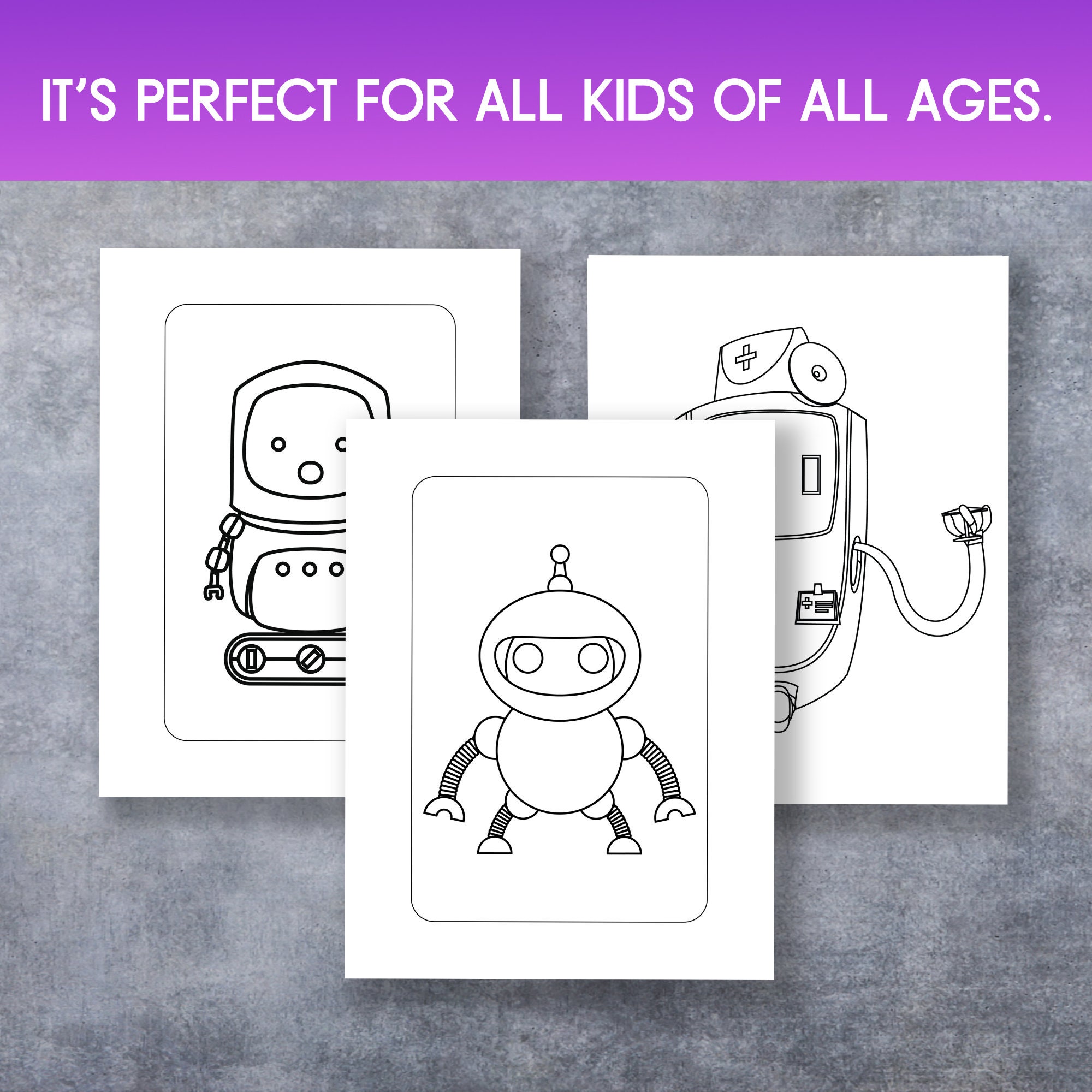 Robot Coloring Pages Robot Activity Book Kids Worksheets Printable ...