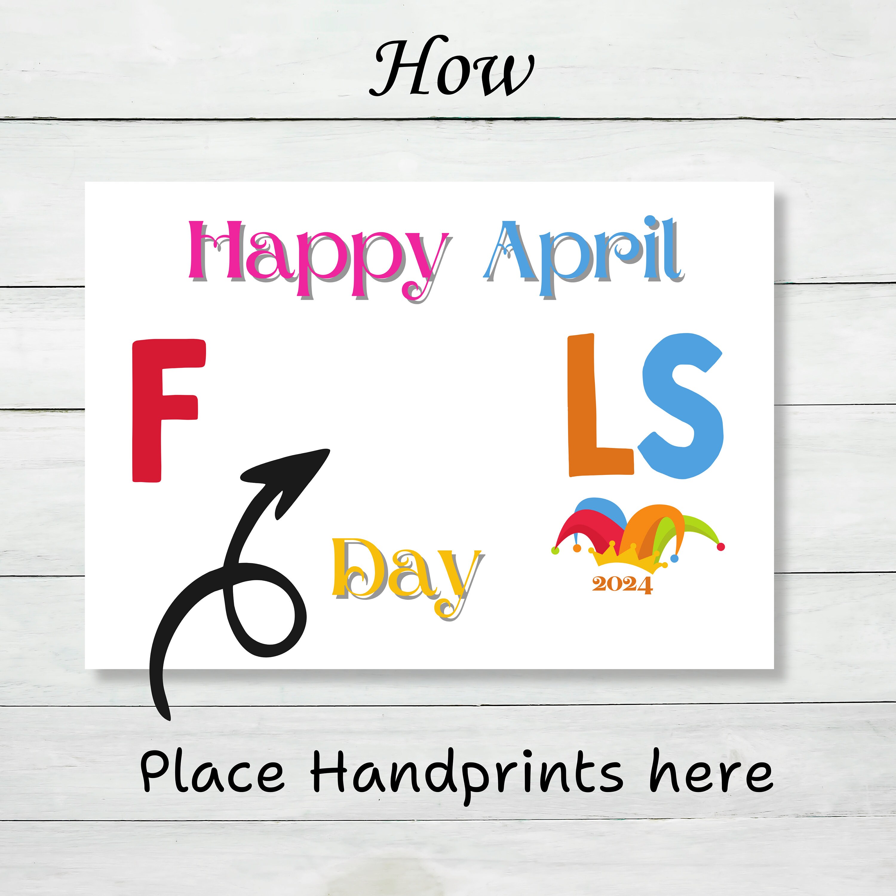 April Fools Handprint Craft Art DIY Craft for Kids Baby Toddler April ...