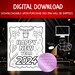 2024 Happy New Year Coloring Pages for Kids Printable New Year - Etsy
