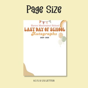 End of the Year Printable Autographs Sheet 2024-2025 Last Day of School ...