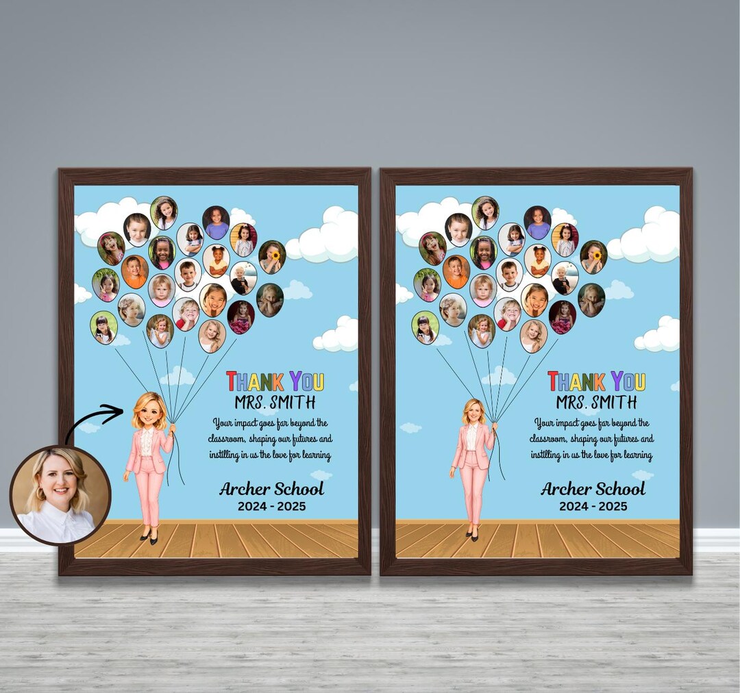 Teacher Appreciation Gift, Personalized Teacher Gift From Class, End of ...