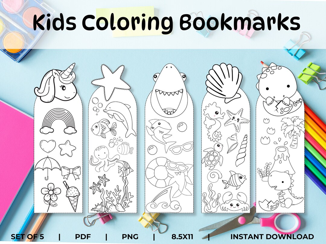 Coloring Bookmarks for Kids Coloring Pages Printable Classroom ...