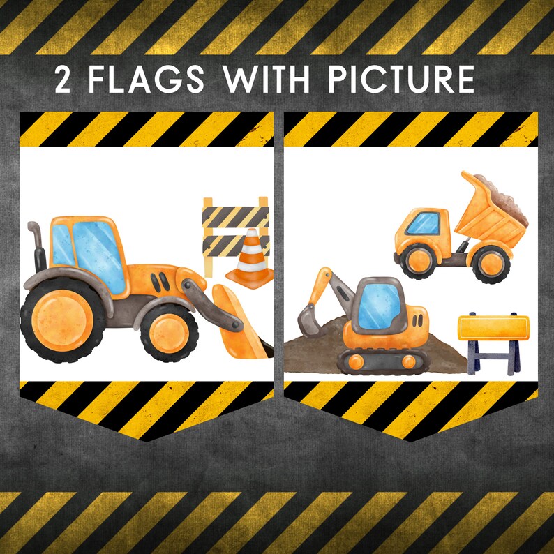 Construction Happy Birthday Banner Printable Construction Birthday ...