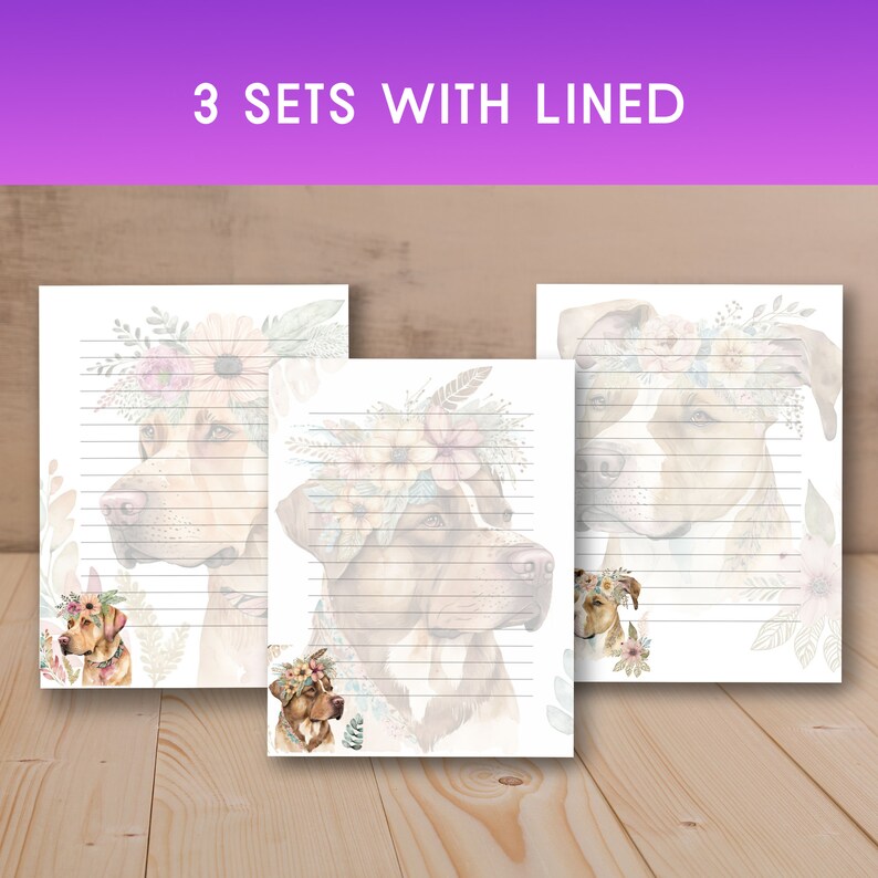 Dog Stationary Printable Dog Stationery Animal Stationery Animal ...