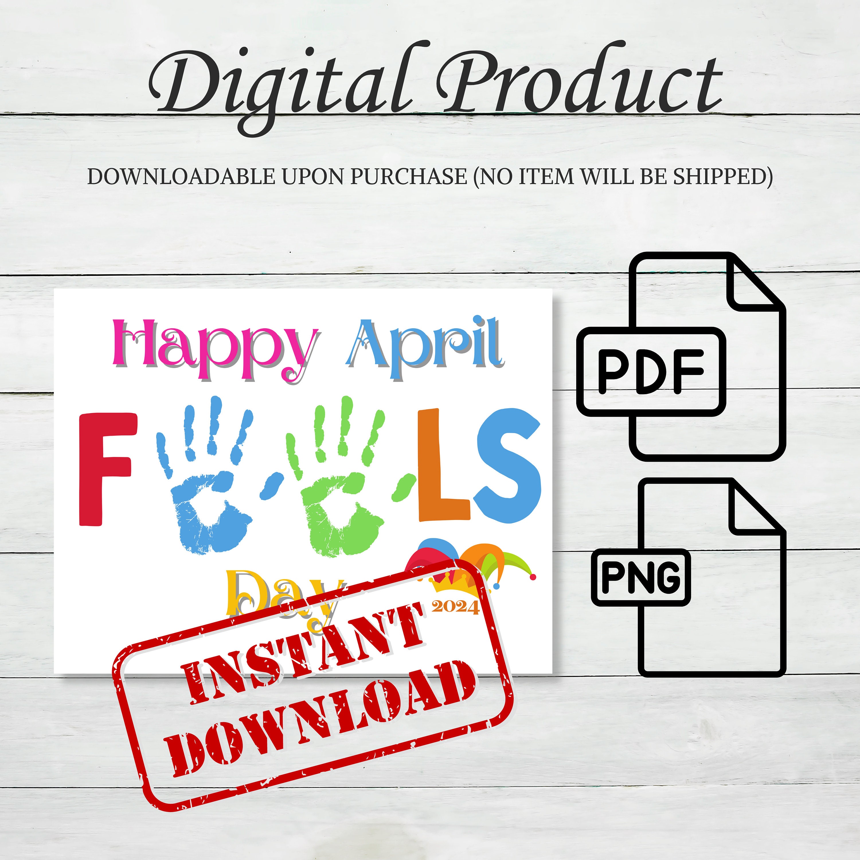 April Fools Handprint Craft Art DIY Craft for Kids Baby Toddler April ...