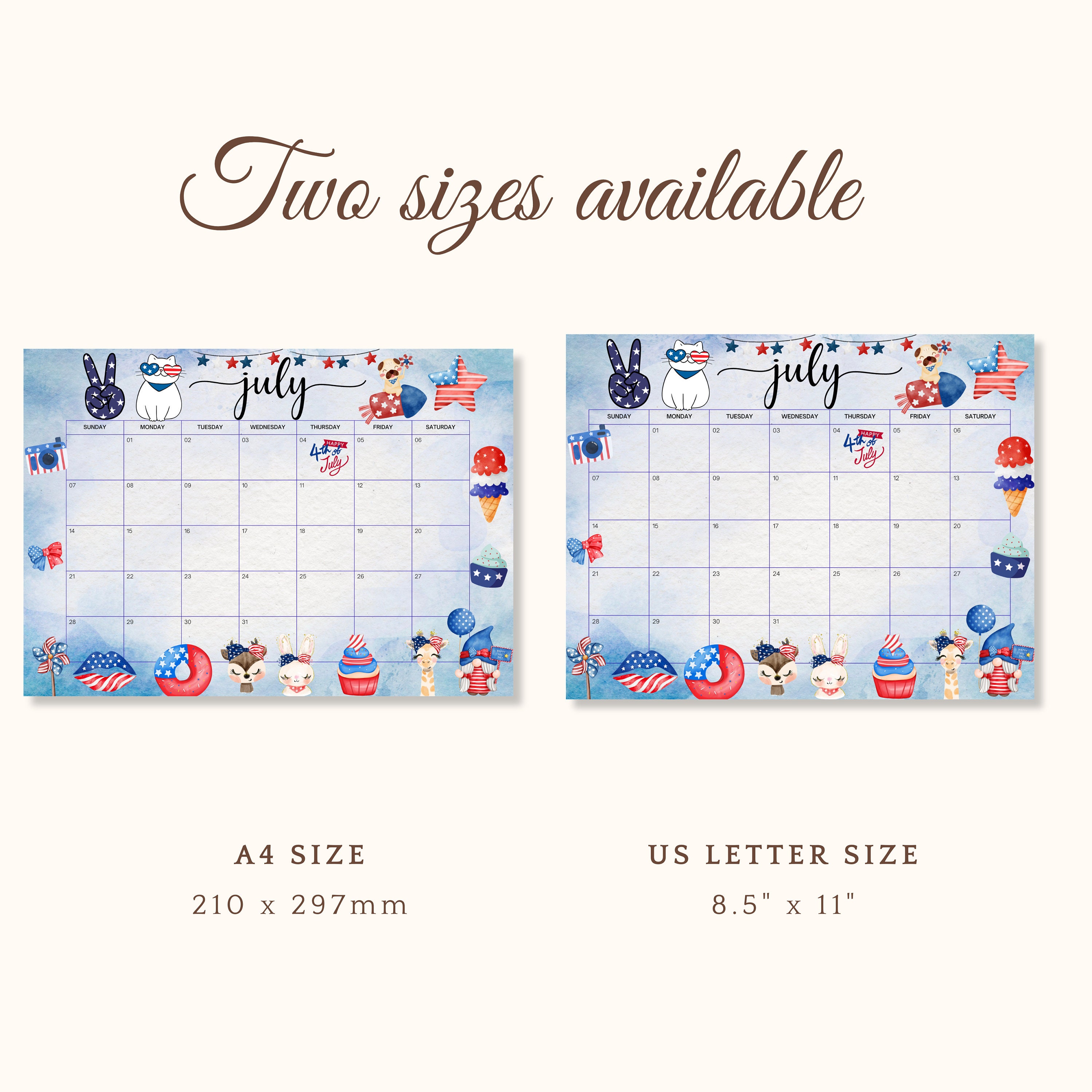 July 2024 Calendar Printable Kids 2024 Calendar Classroom School ...