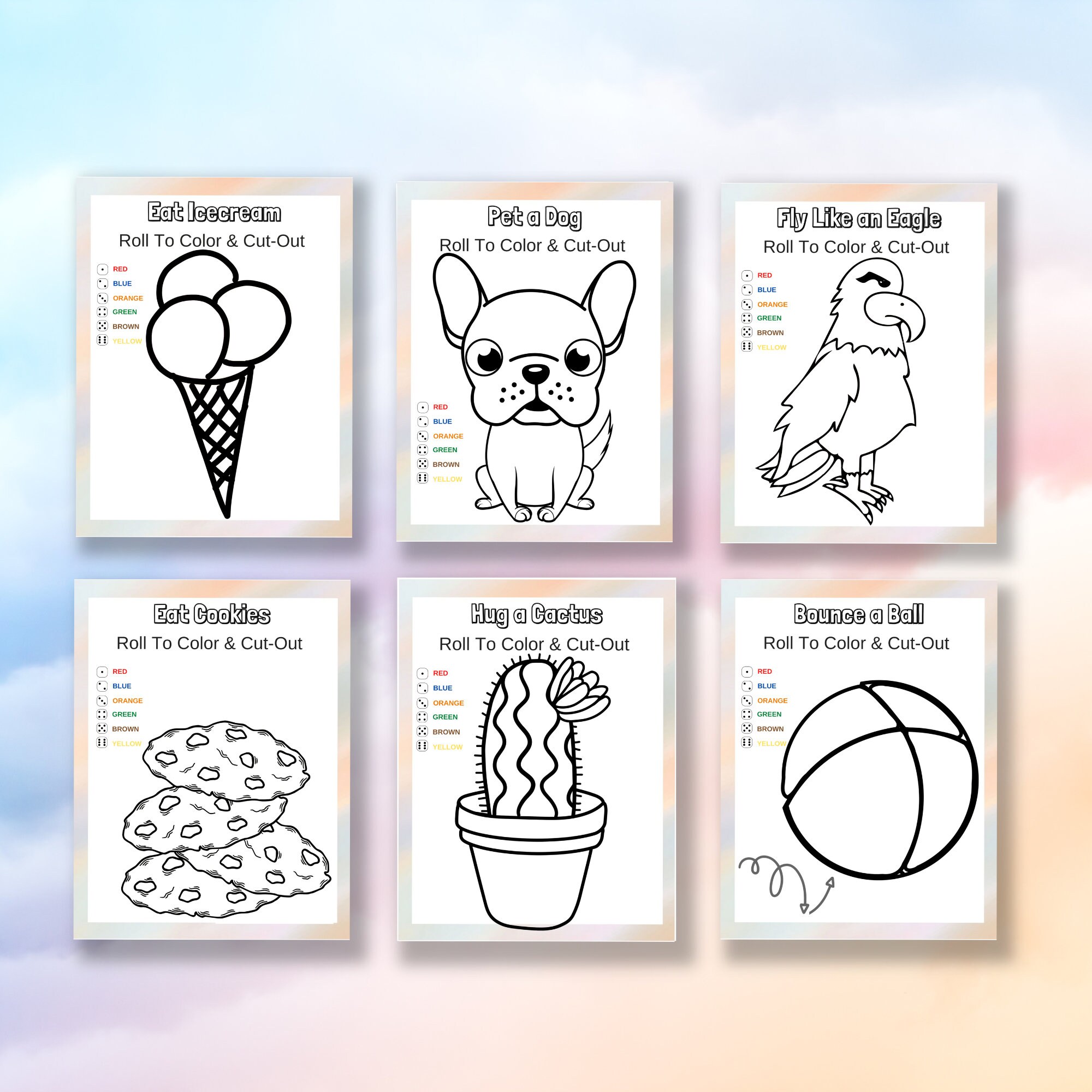 Busy Book Printable Pages Coloring and Cutting Activity - Etsy New Zealand