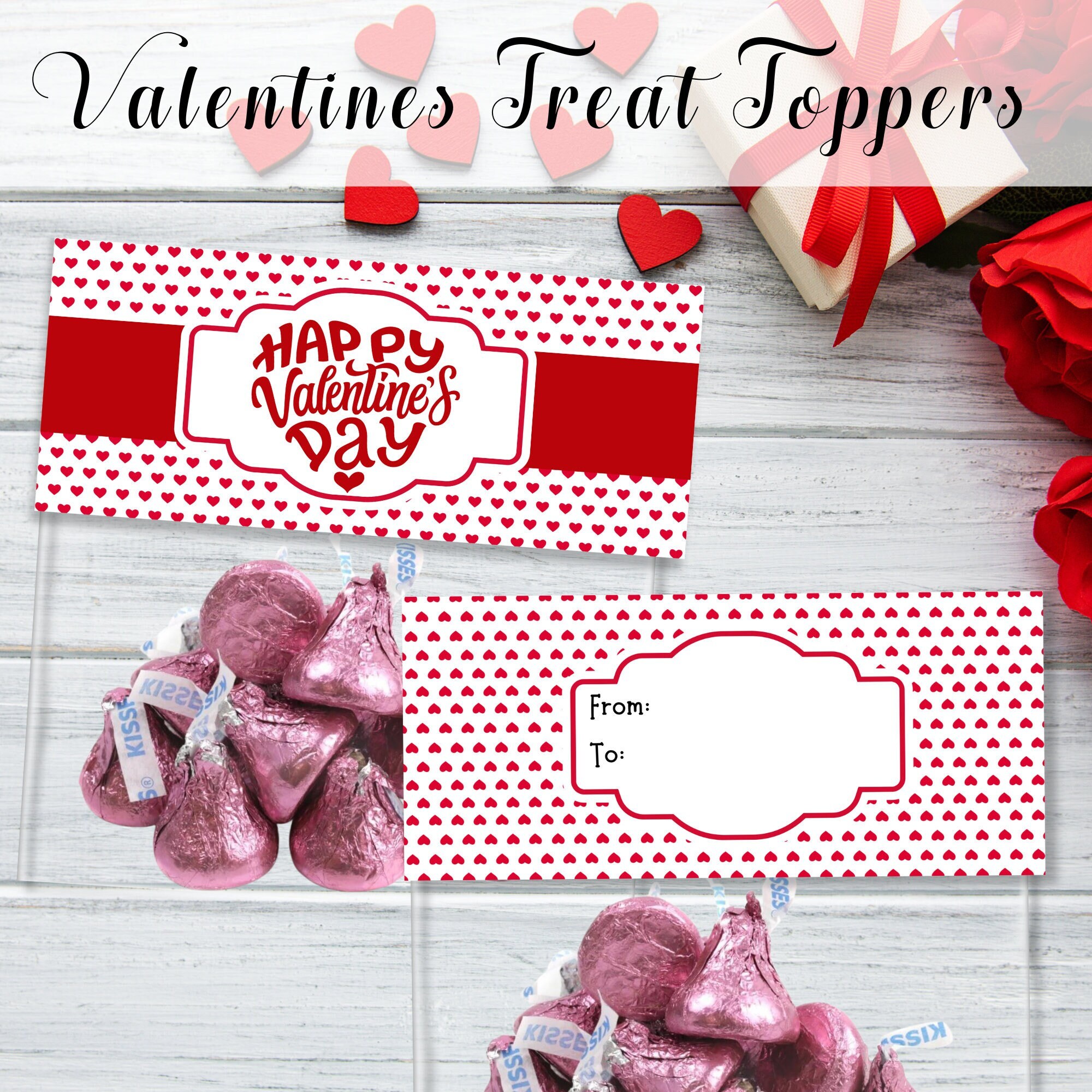 Valentine Treat Bag Topper Printable Valentines Gift Tag Labels ...