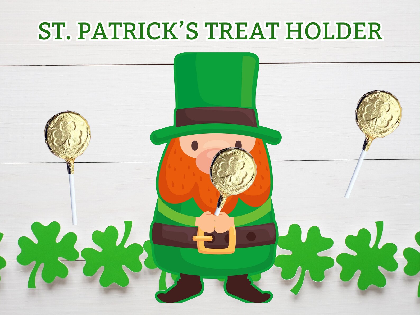 Treat Holder Printable St Patricks Day Treat Holder Leprechaun Download ...