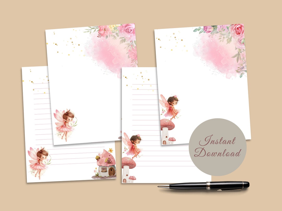 Fairy Stationery Writing Paper Notepad Fairytale Stationery Set Journal ...