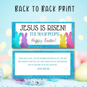 Jesus is Risen Tell Your Peeps Happy Easter Peeps Topper Christian ...