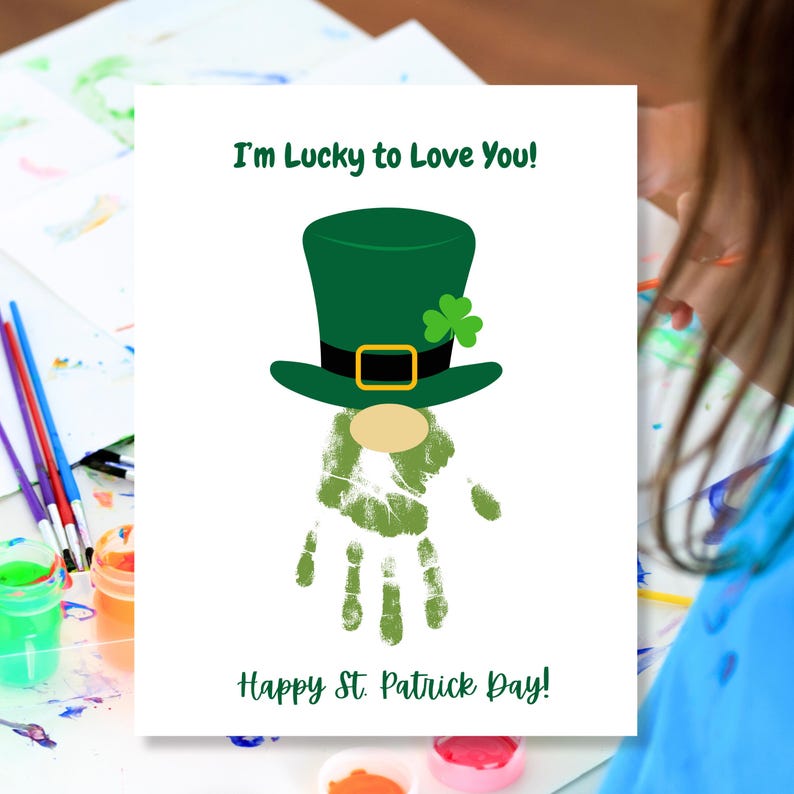 St. Patricks Day Fun Handprint Craft Toddlers Preschool Teacher ...