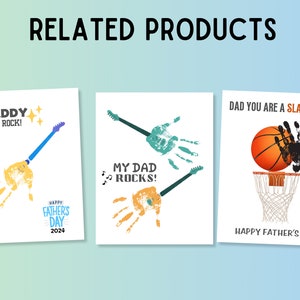 Fathers Day Footprint Art Fathers Day Craft Activity Keepsake Art Gift ...