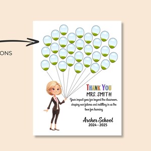 Teacher Photo Custom Editable Appreciation Gift From Student Photo ...