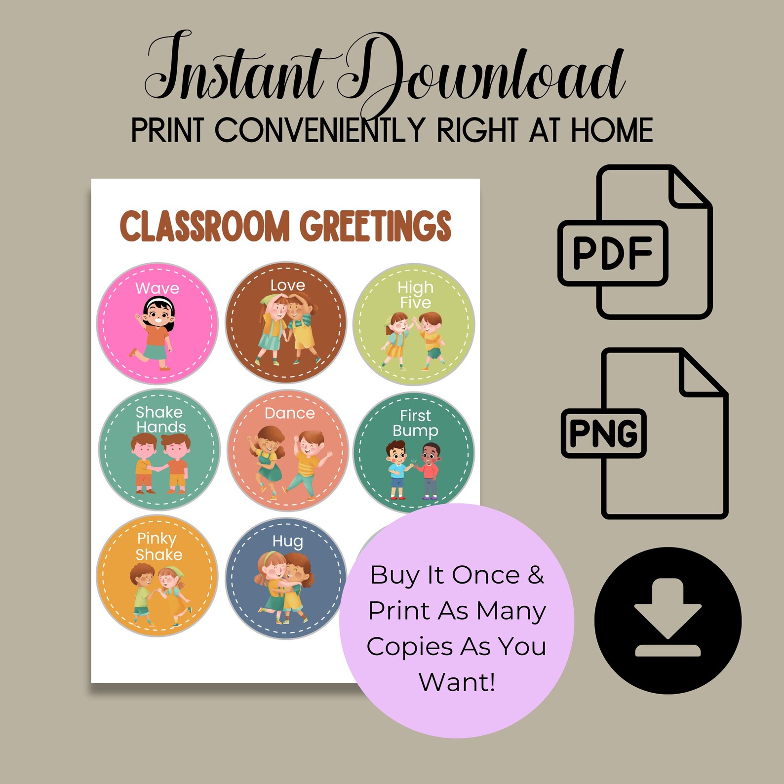 Classroom Greetings Poster Morning Greeting for Students Fun Morning ...