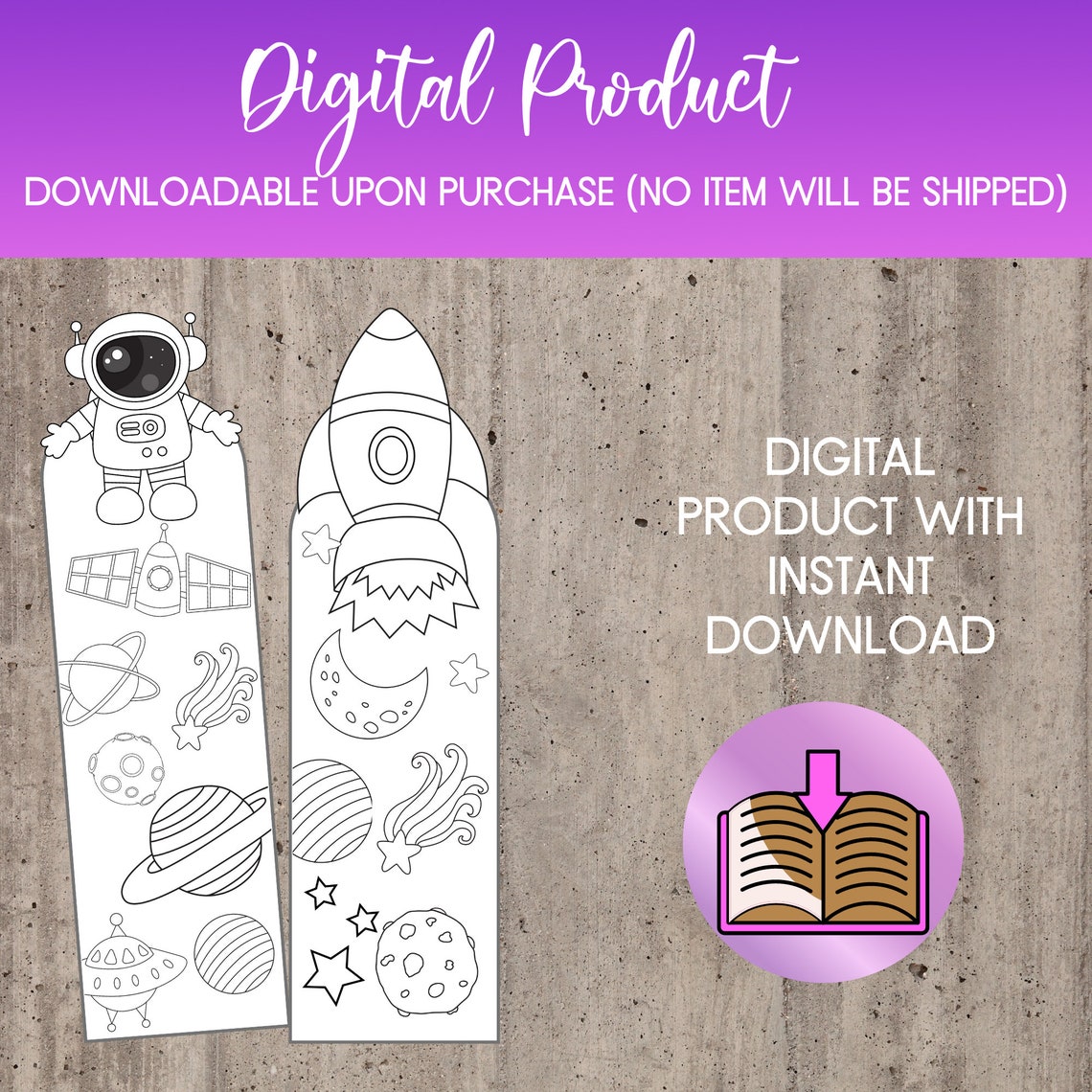 Coloring Bookmarks Printable Coloring Bookmarks Kids Classroom Activity ...