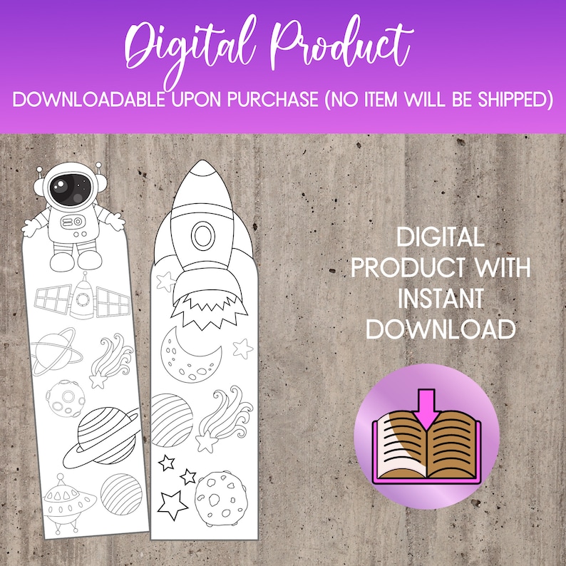 Coloring Bookmarks Printable Coloring Bookmarks Kids Classroom Activity ...