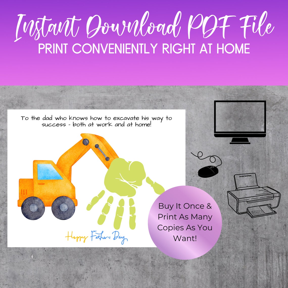 Father's Day Craft for Kids Fathers Day Handprint Craft Fathers Day ...