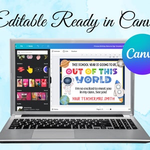 Editable Teacher Welcome Back to School Postcard for Students Cute ...