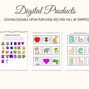 Alphabet Scavenger Hunt Prek Kindergarten Fun Indoors Hide and Seek ...