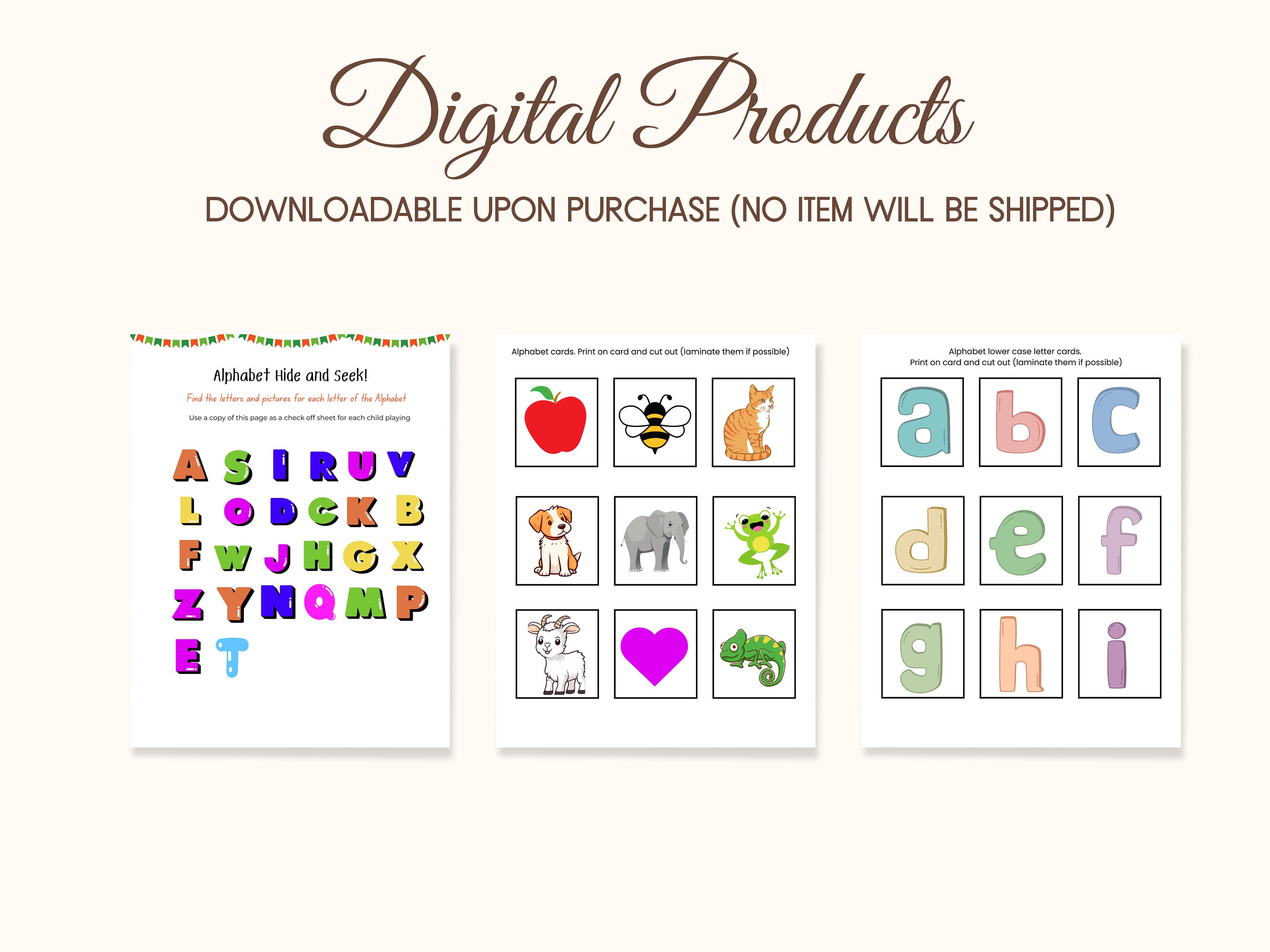 Alphabet Scavenger Hunt Prek Kindergarten Fun Indoors Hide and Seek ...