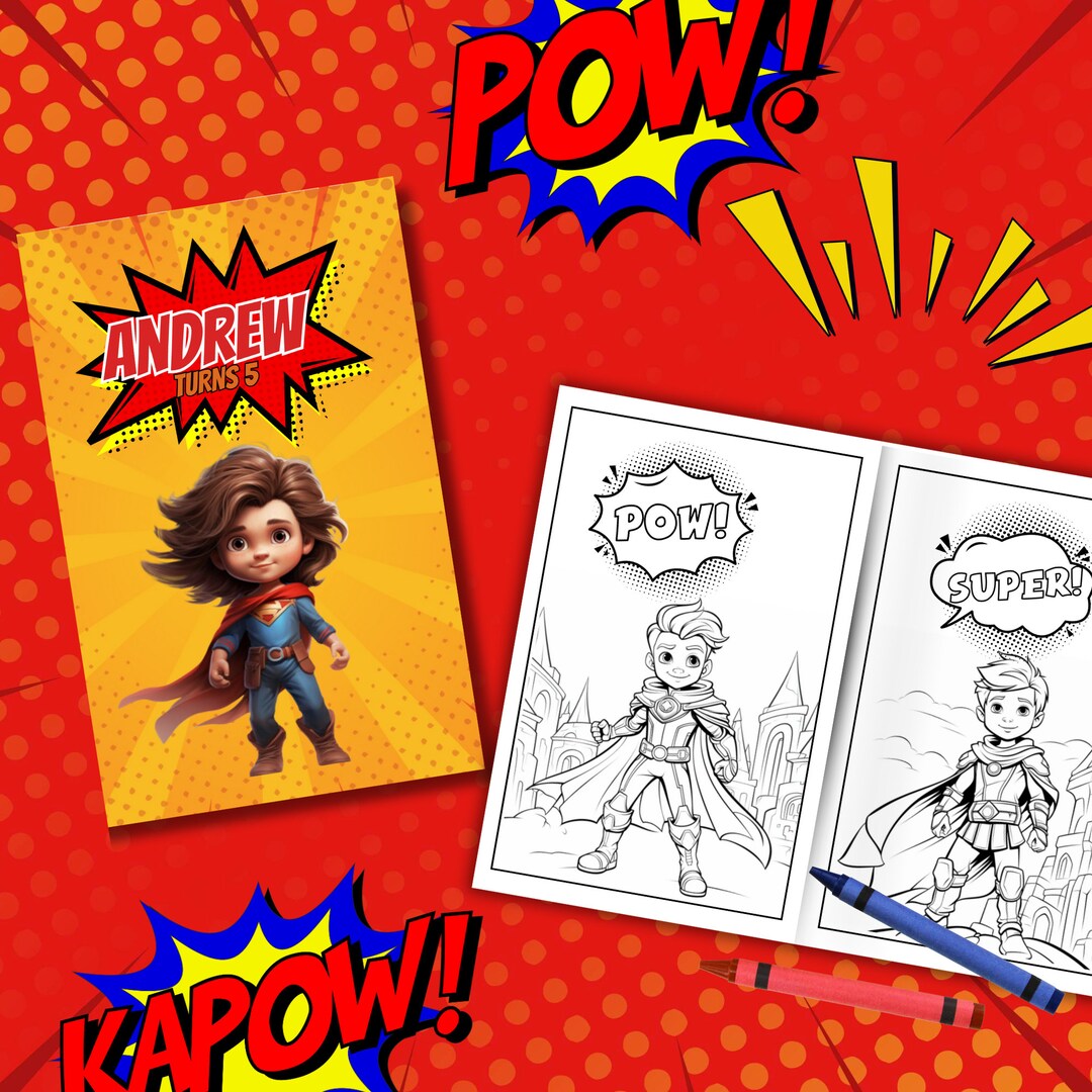 Personalized Kids Coloring Book Personalized Kids Gift for Birthdays ...