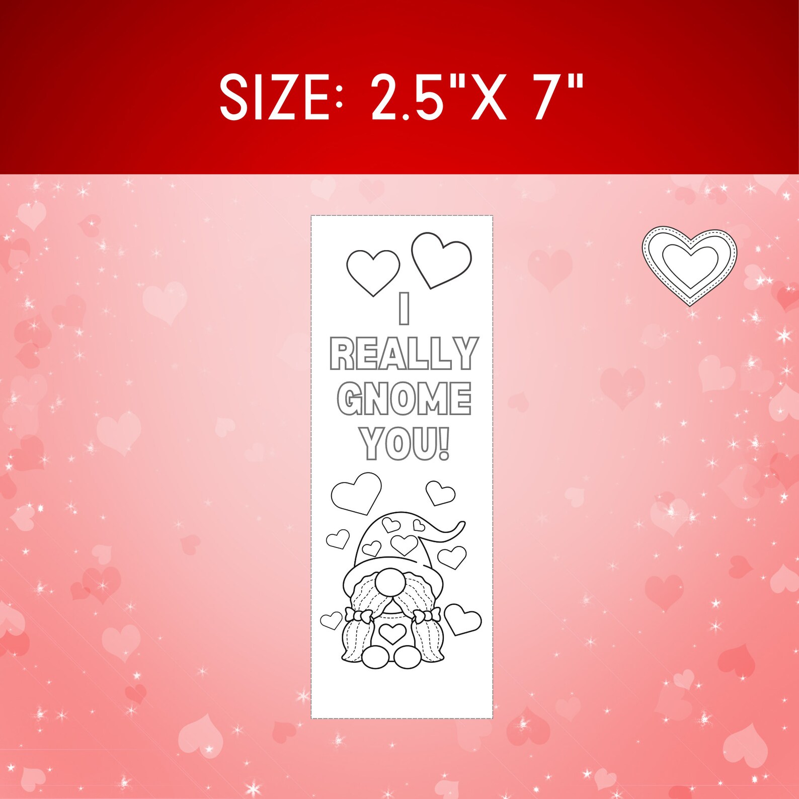 Gnome Bookmark Printable Coloring Bookmarks Bookmarks to Color ...