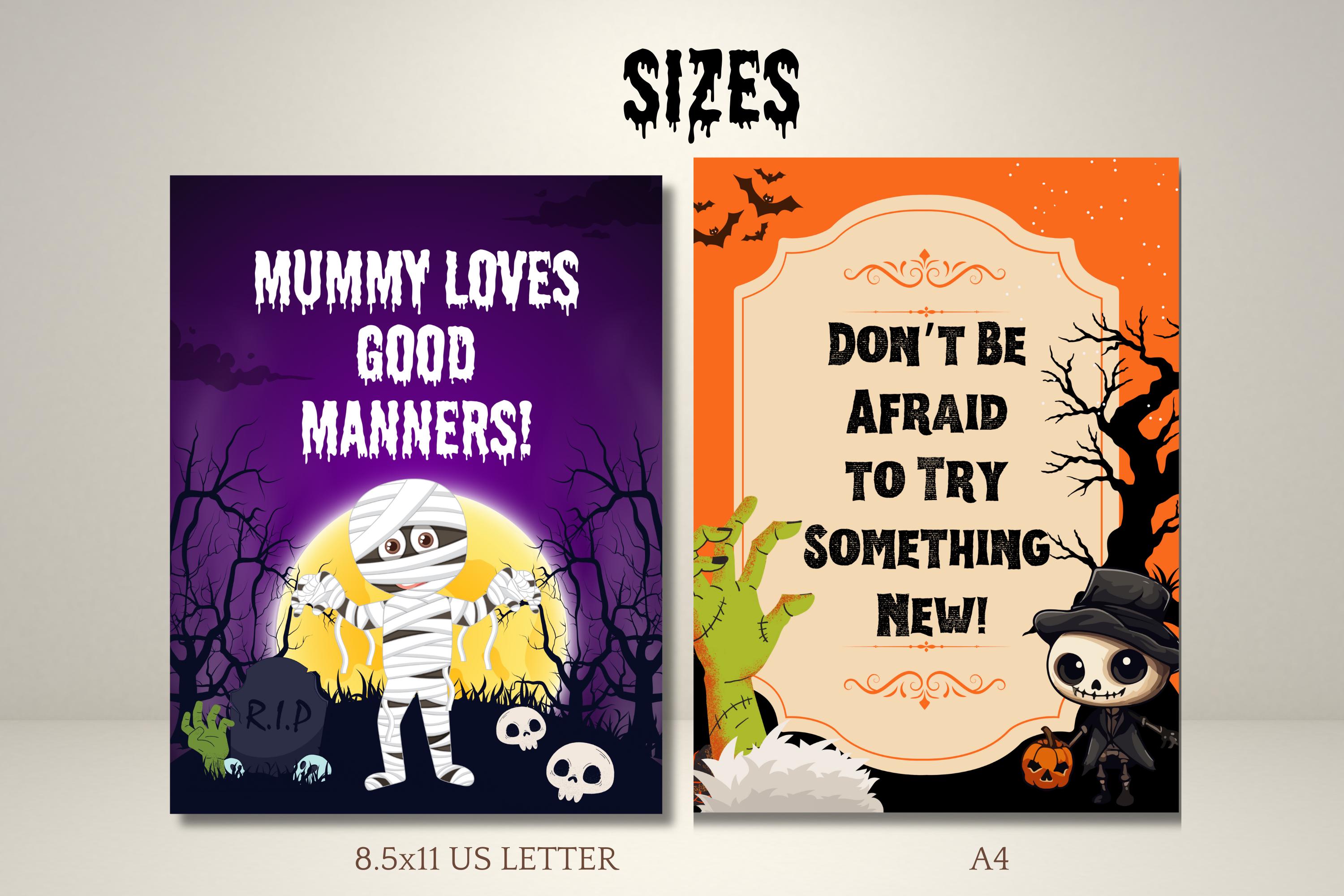 Halloween Funny Posters Room Decor Set 7 Teacher Elementary Puns ...