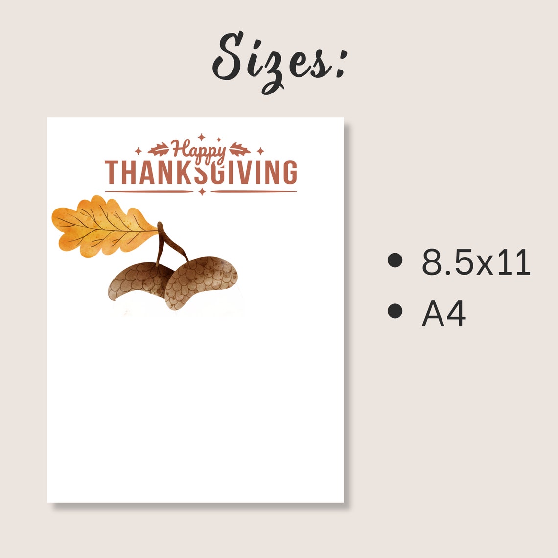 Thanksgiving Handprint Craft Acorn Pair Preschool Toddler Fall ...