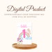 Editable Unicorn Party Table Number Card Table Decor Rainbow Colors ...