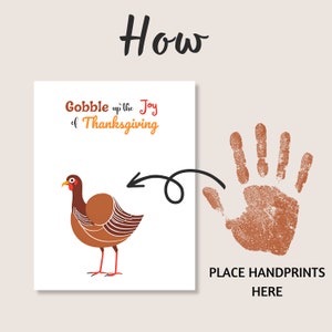 Thanksgiving Handprint Craft Turkey Preschool Toddler Fall Handprint ...