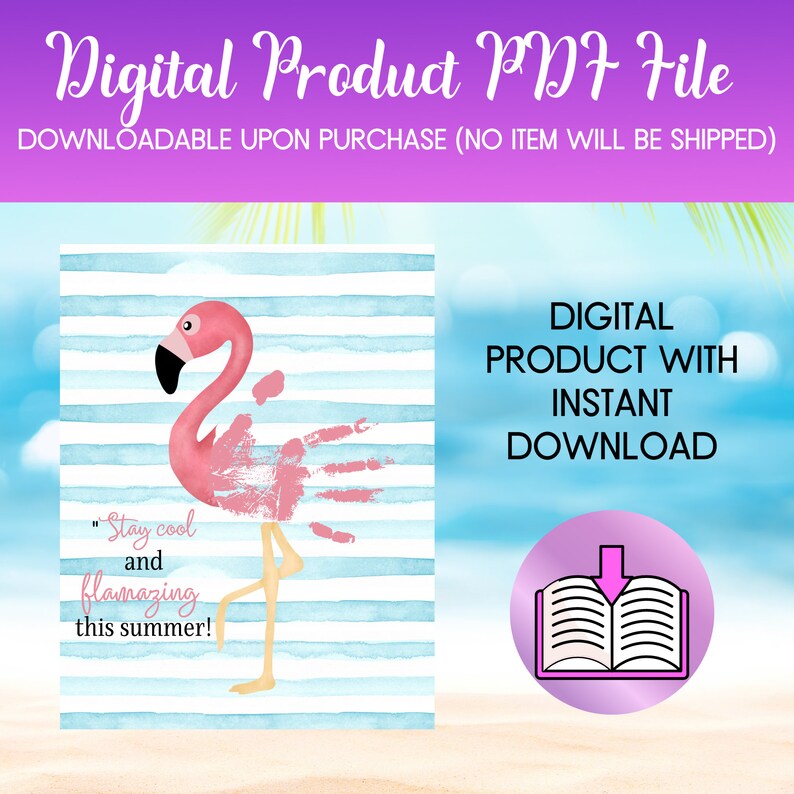 Summer Handprint Craft Bundle Summer Handprint Art for Toddler Summer ...