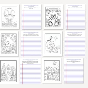 Coloring Pages for Kids Printable Writing Prompts Kids Spring ...